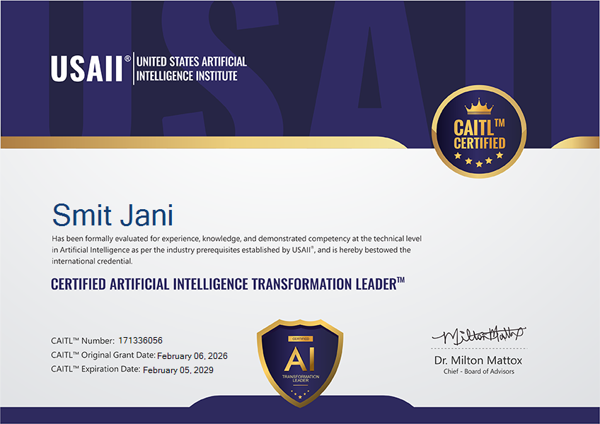 Smit Jani, CAITL™