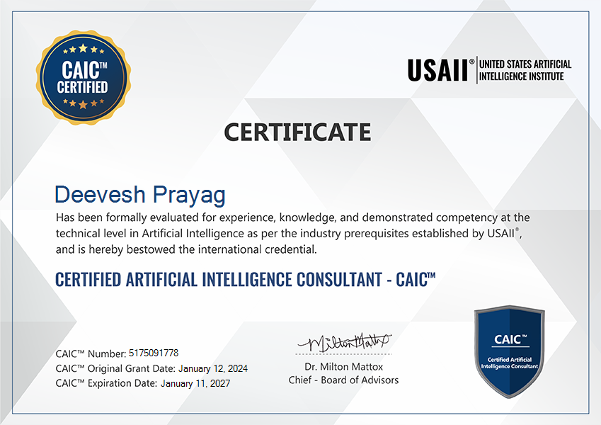 Artificial Intelligence Certification | AI Certification | USAII®