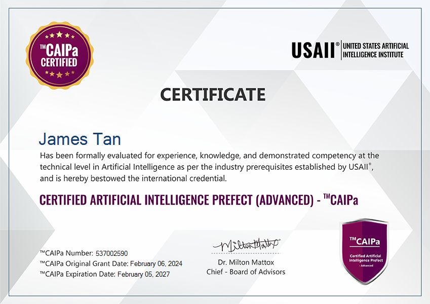 Artificial Intelligence Certification | AI Certification | USAII®