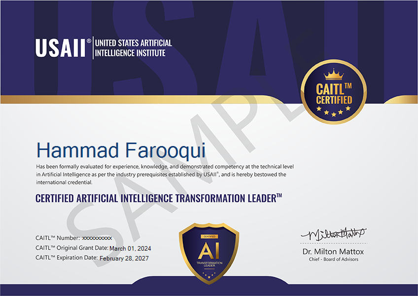 Artificial Intelligence Certification | AI Certification | USAII®