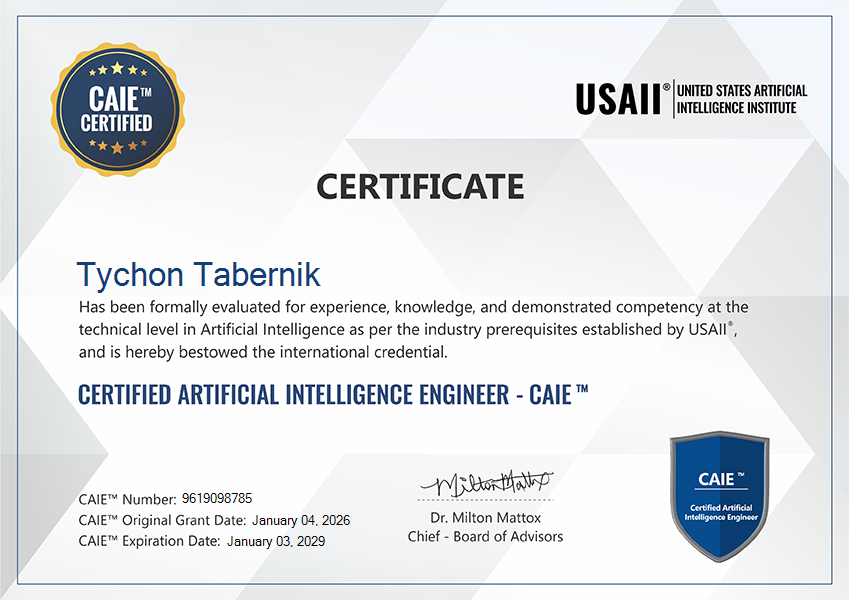 Artificial Intelligence Certification | AI Certification | USAII®